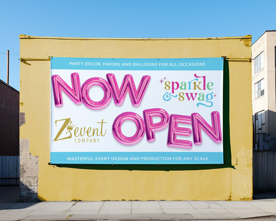 Sparkle & Swag Banner Design - Midnight